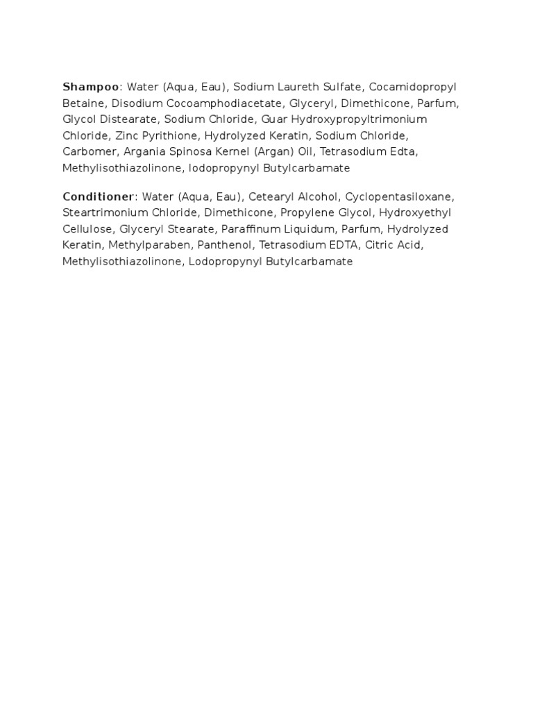 Shampoo | PDF | Shampoo | Organic Compounds