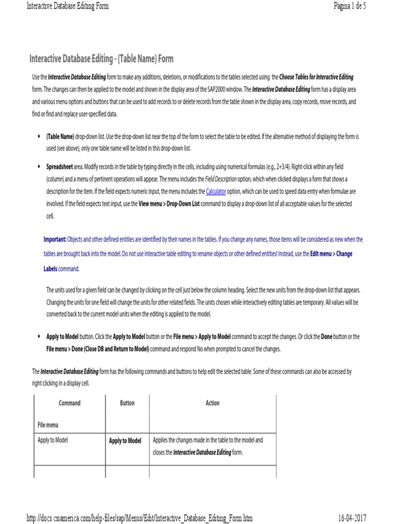 Interactive Database Editing - (Table Name) Form | PDF | Microsoft ...