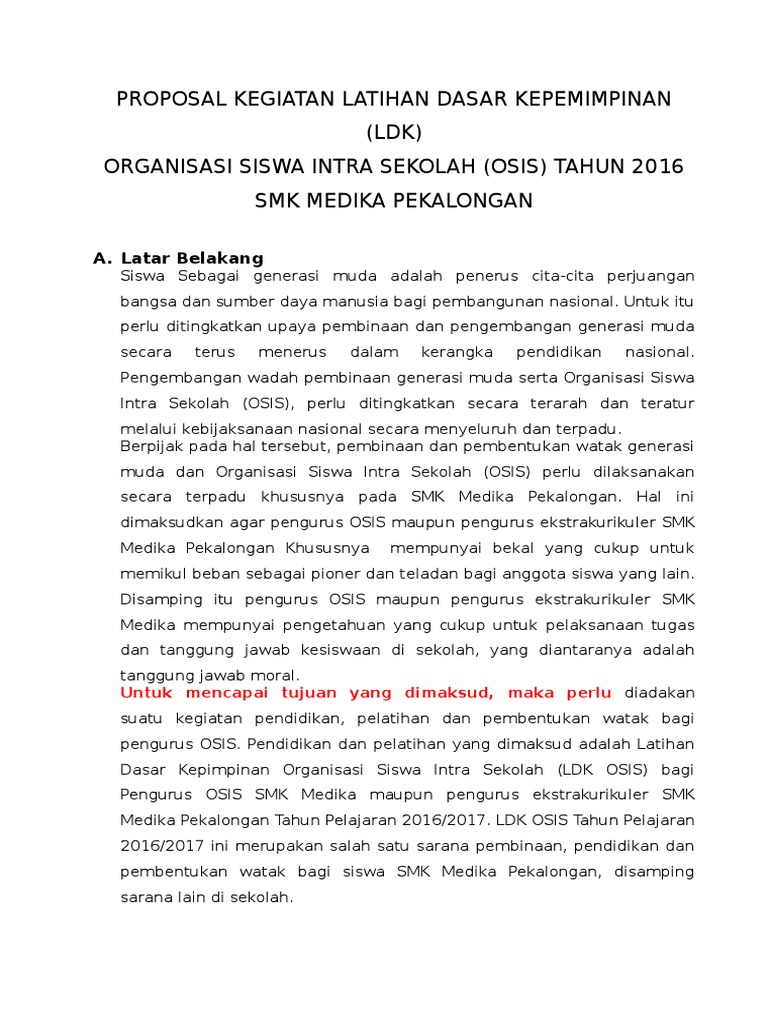 Proposal LDK | PDF