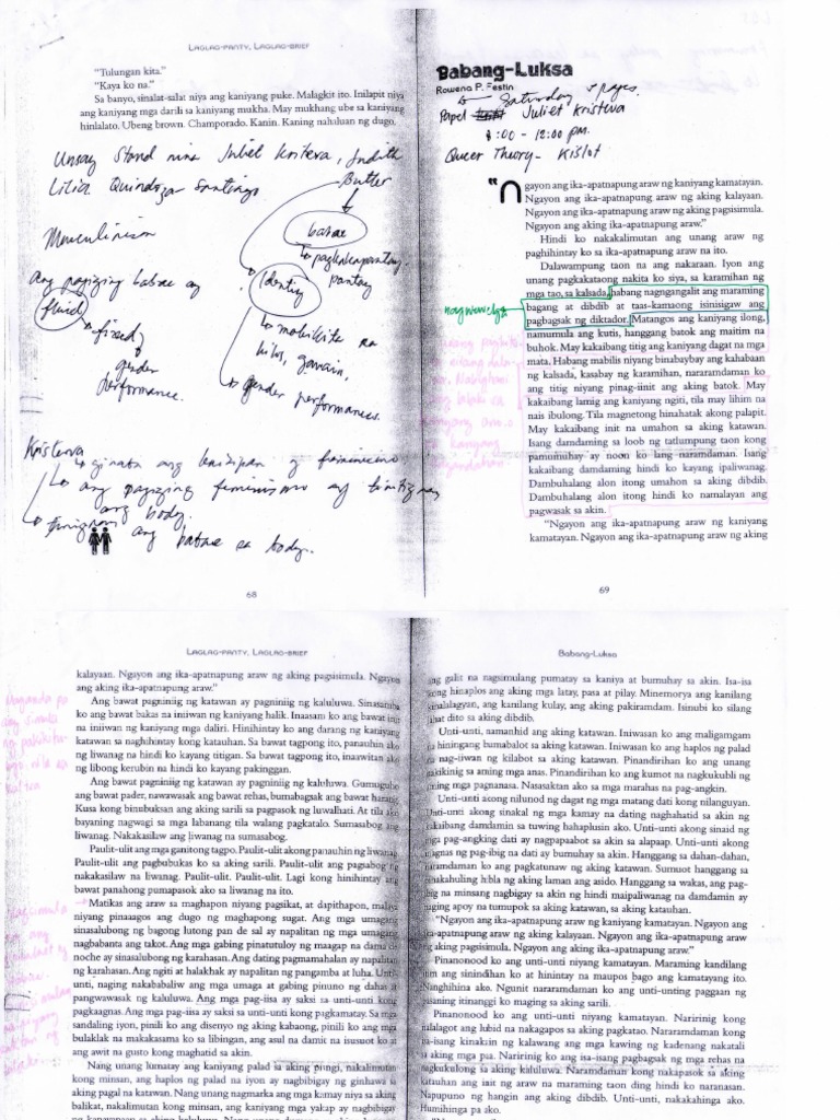 Babang-Luksa Ni Rowena P. Festin | PDF