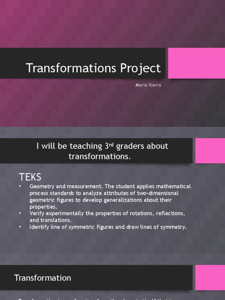 Transformations Project | PDF