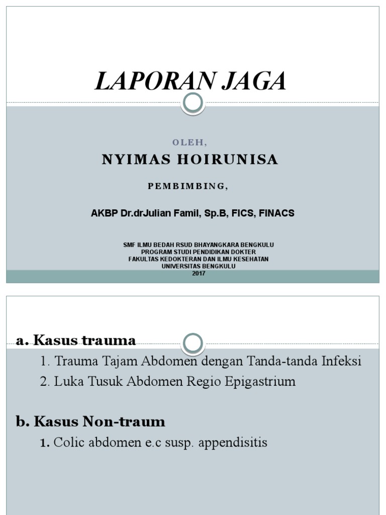 Infeksi Sekunder Pada Luka Post Vesicostomy | PDF | Sains & Matematika