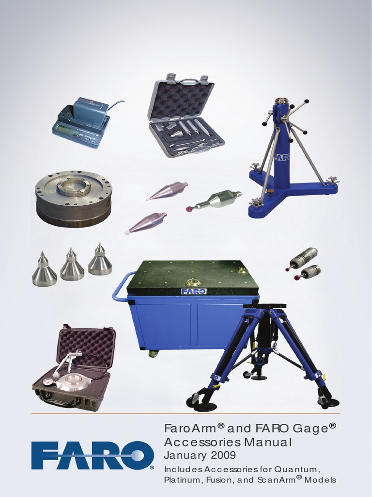 FaroArm Accessories Manual | PDF | Screw | Calibration