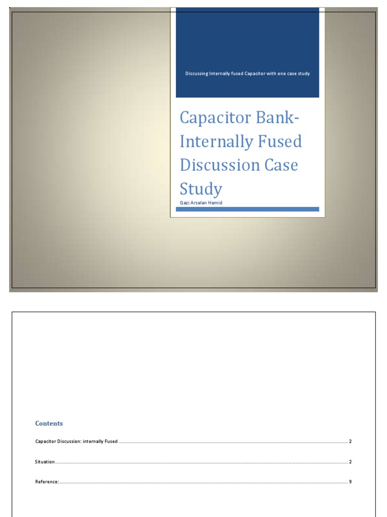 Capacitor Case Study | PDF | Electronics | Electronic Engineering