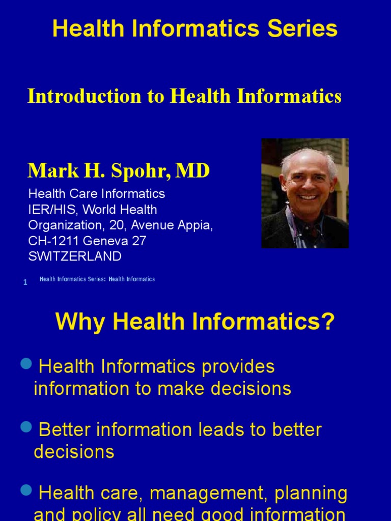 Intro Health Informatics | PDF | Health Informatics | Healthcare Management