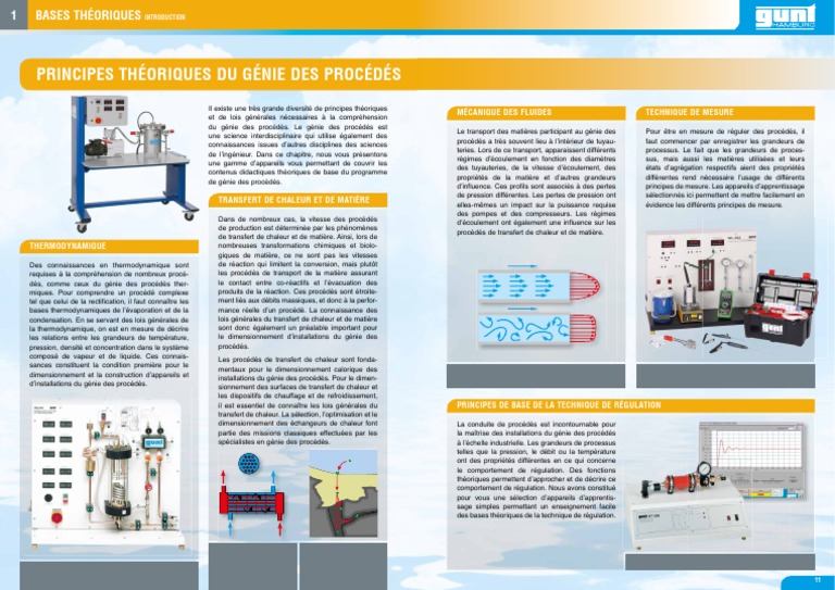 Principes du génie des procédés | PDF | Thermodynamique | Pression