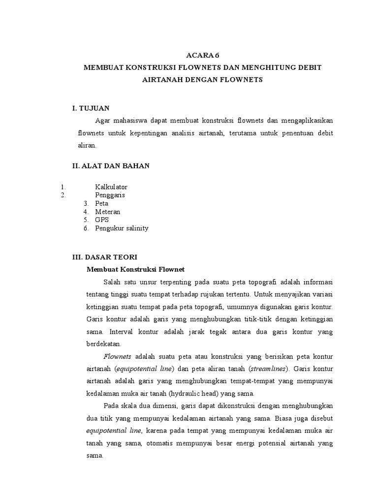Contoh Tugas Flownet | PDF