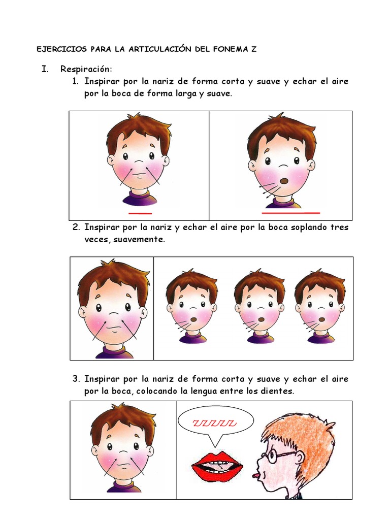 Ejercicios para Fonema Z: Guía Completa | PDF | Artes del Lenguaje y ...
