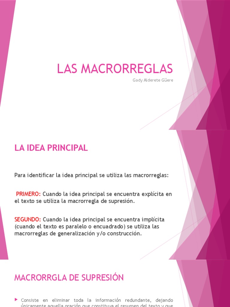 Las Macrorreglas | PDF