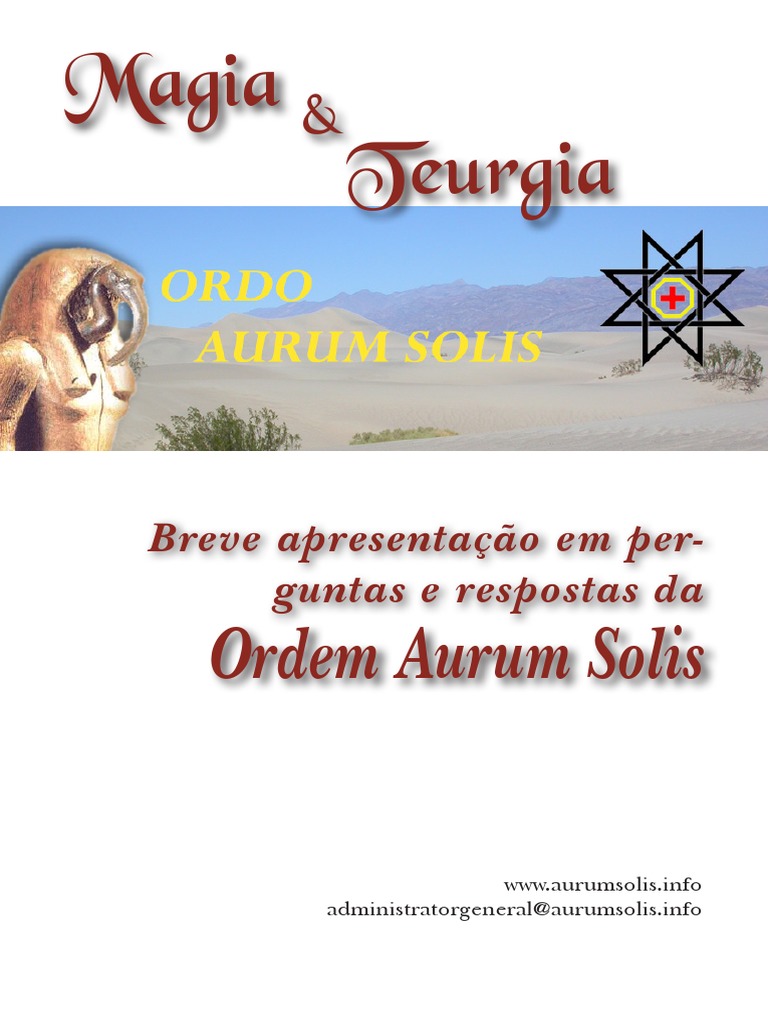 Introdução à Ordem Aurum Solis | PDF | Morte | Espírito