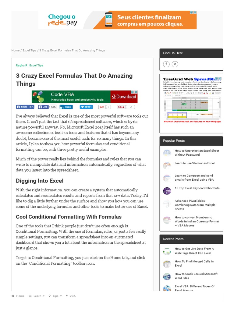 3 Crazy Excel Formulas That Do Amazing Things - Advanced Excel Tips ...