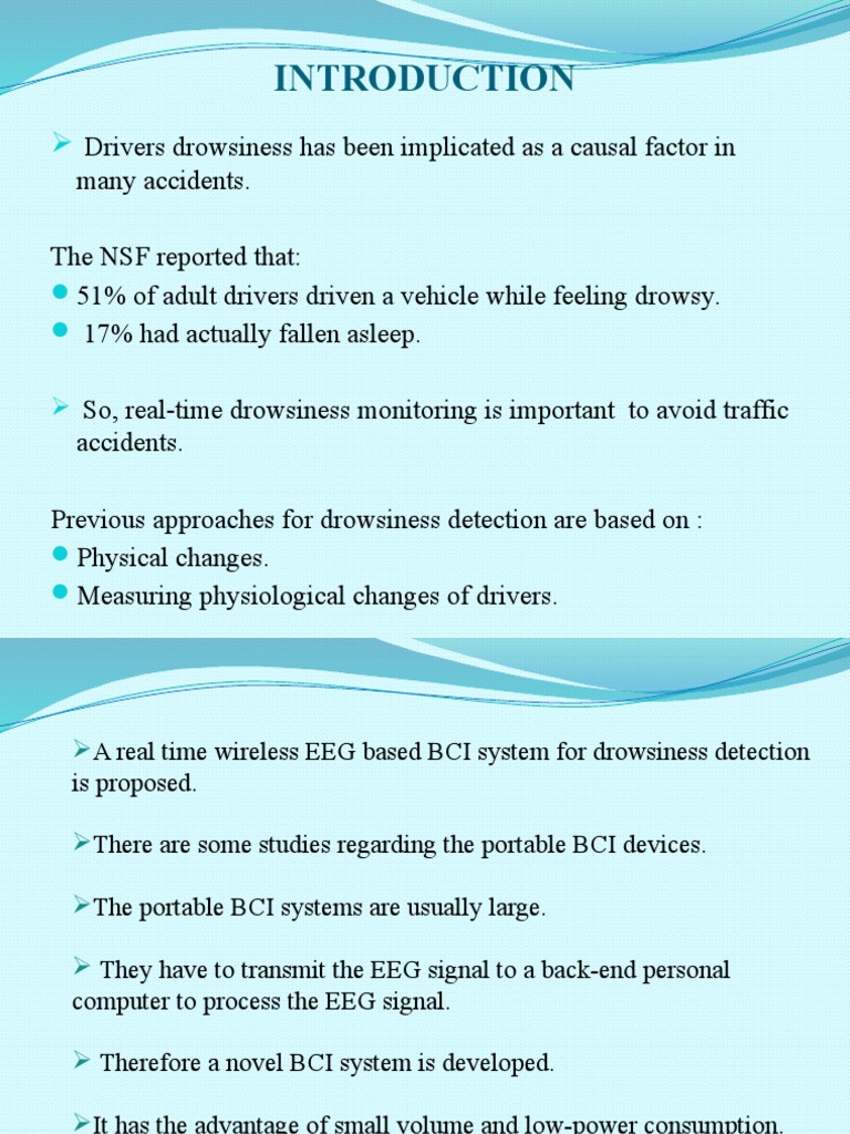 Drowsiness Detection | PDF | Electroencephalography | Embedded System