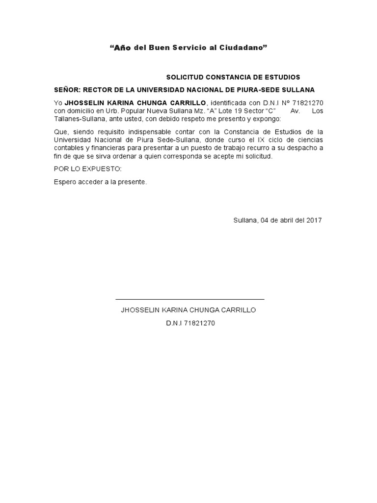 Solicitud de Informe Academico | PDF