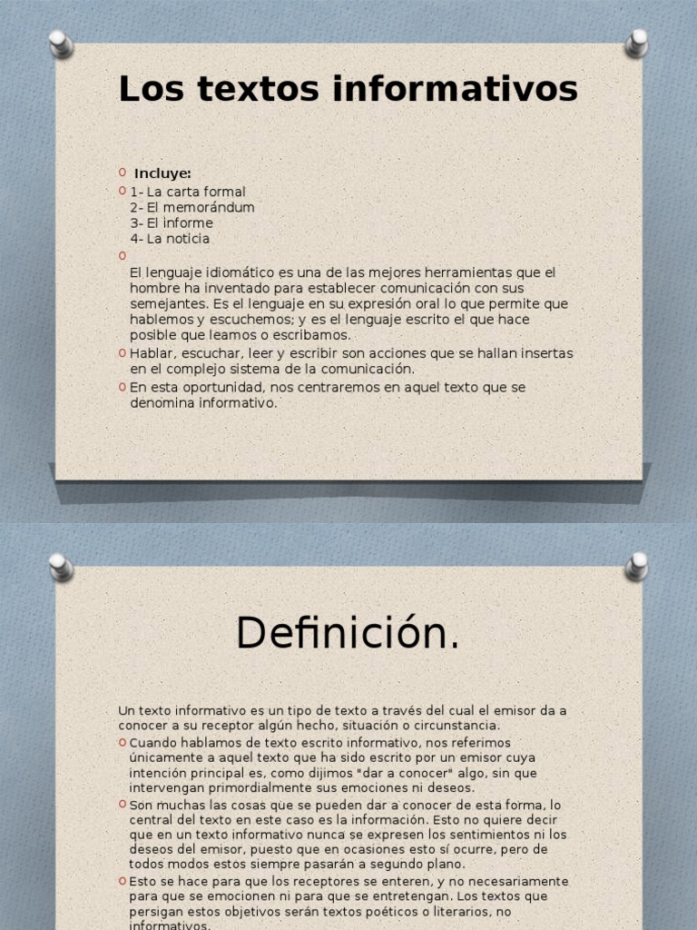 Los Textos Informativos | PDF | Oración (Lingüística) | Párrafo