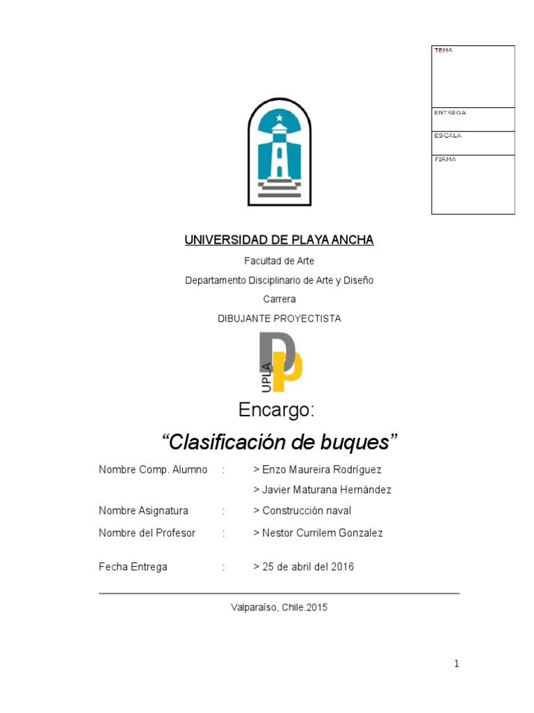 Clasificacion de Los Buques | PDF | Barcos | Motor a reacción