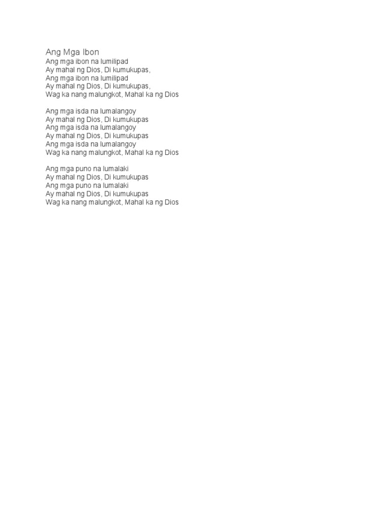 Ang Mga Ibon | PDF