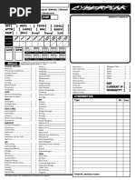 Cyberpunk Red Fillable Character Sheet | PDF | Weaponry | Leisure