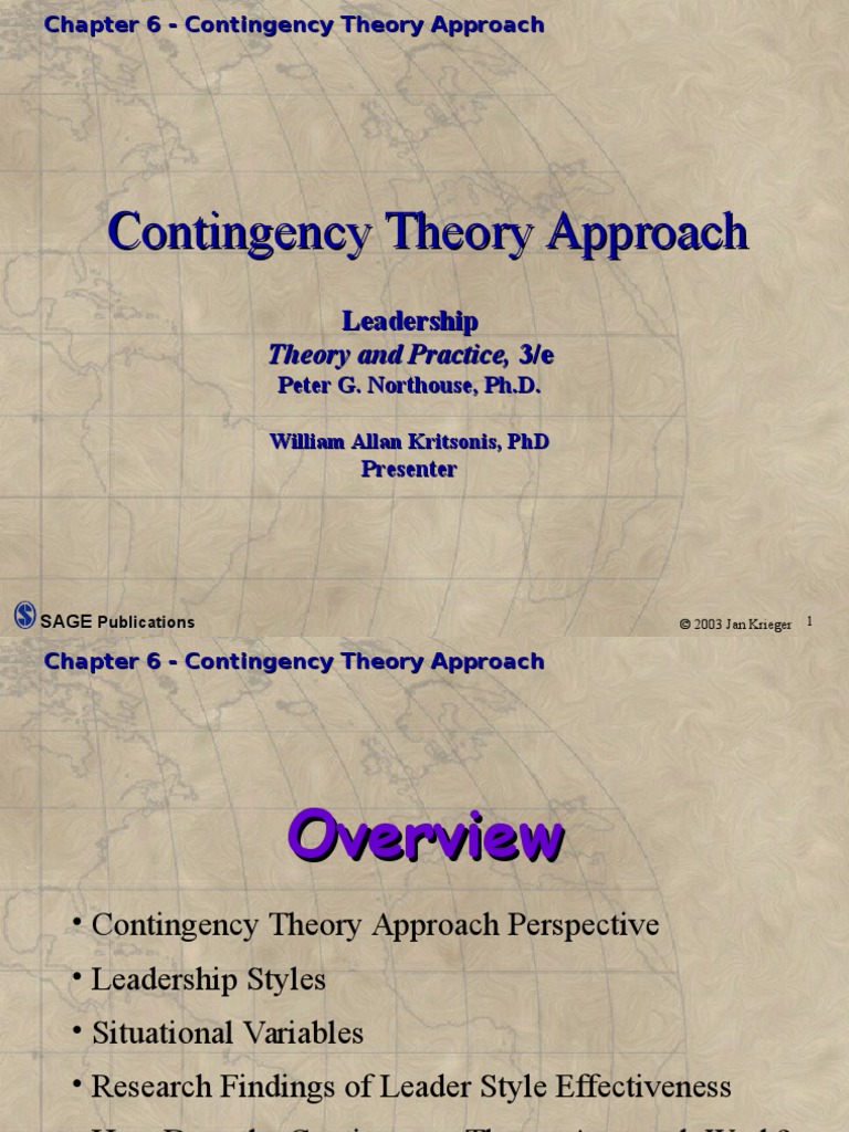 CHPT 6 Contingency | PDF | Leadership | Action (Philosophy)