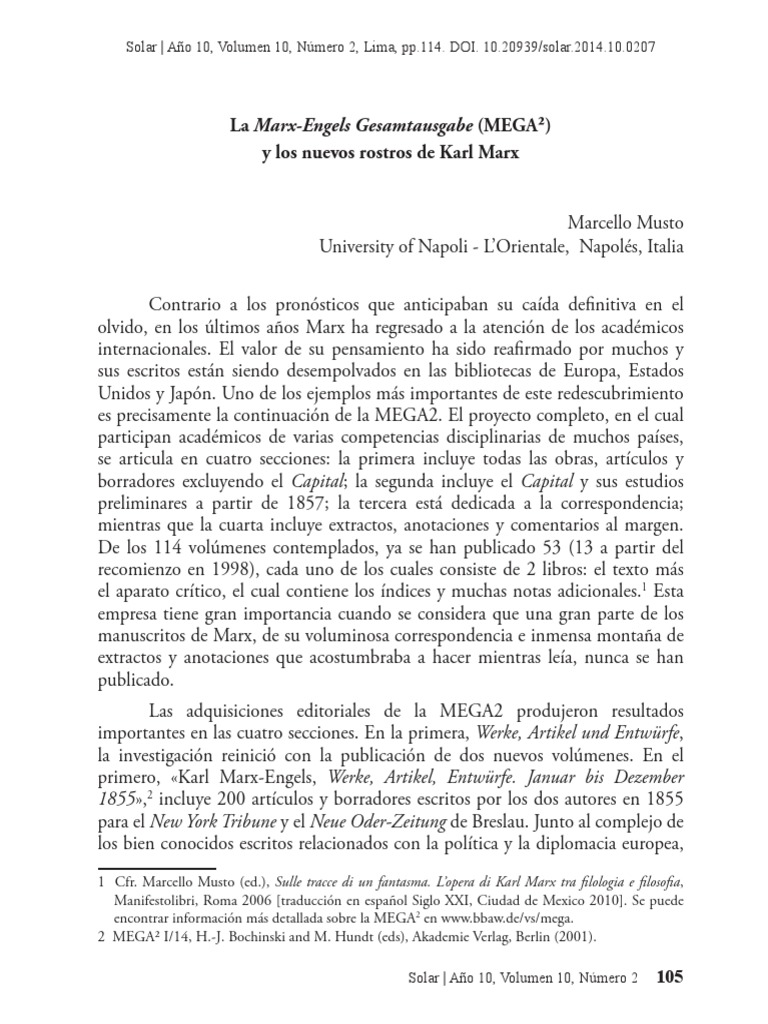 Marx, MEGA | PDF | Karl Marx | Friedrich Engels