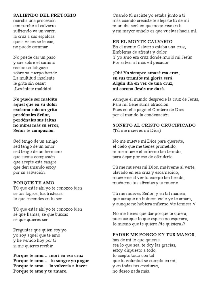 Cantos Semana Santa | María, madre de Jesús | Amor