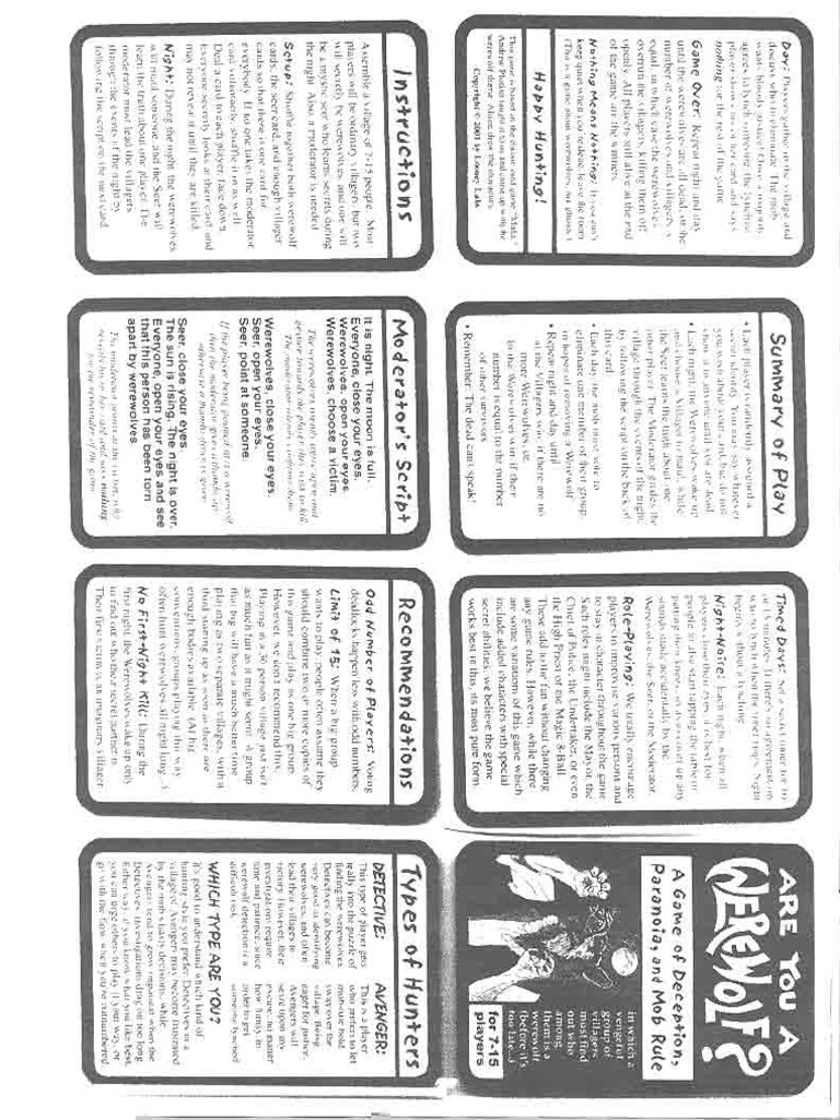 Are you a Werewolf - Cards.pdf