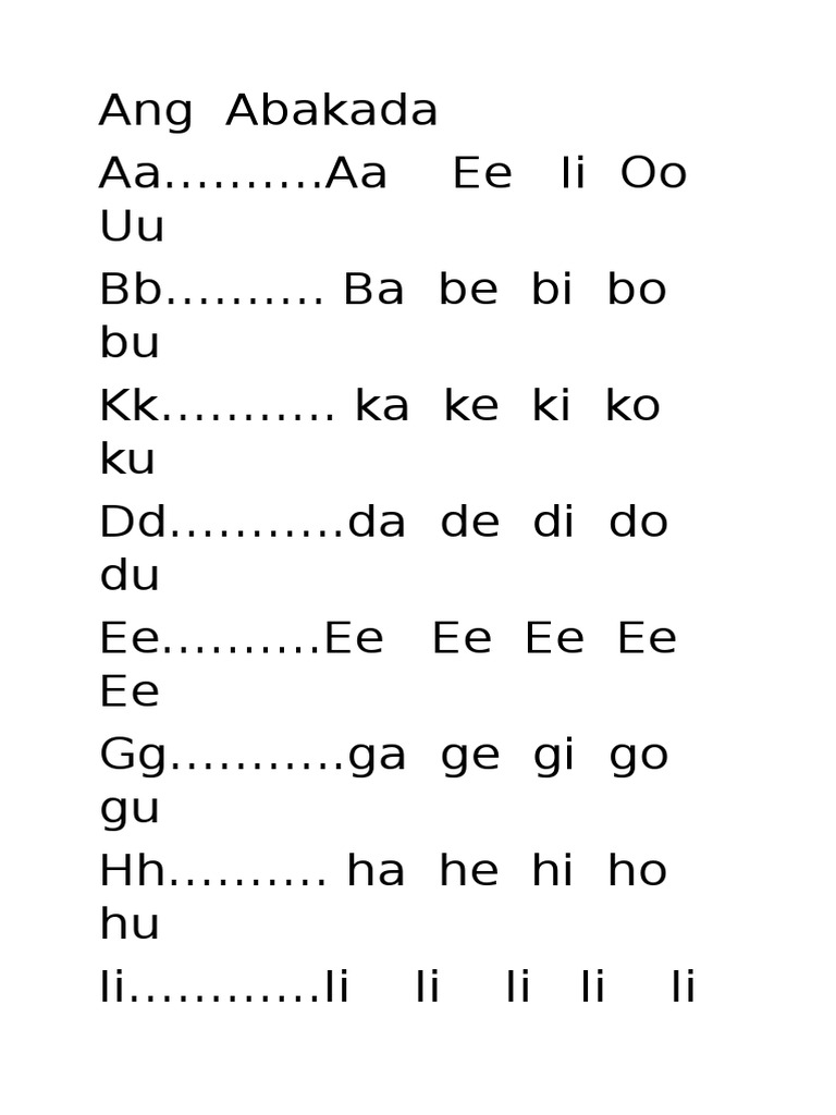 Ang Abakada 2016 | PDF