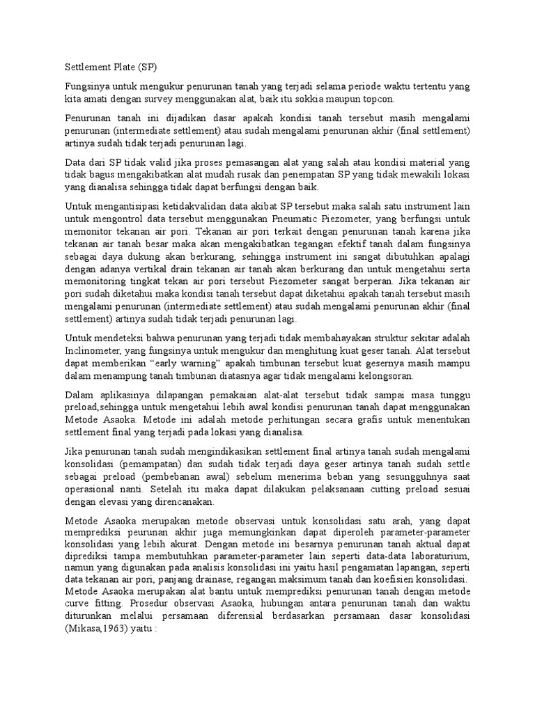 Settlement Plate | PDF