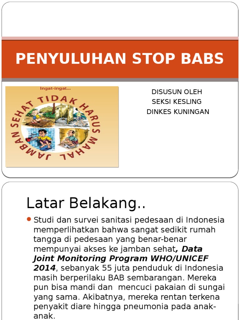 Penyuluhan Stop BABS dan Jamban Sehat | PDF | Kesehatan Holistik ...