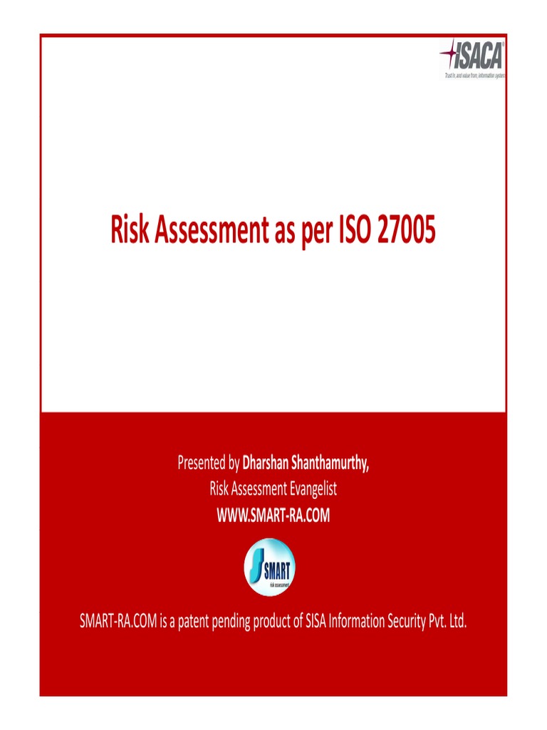ISO 27005 Presentation Slide | Risk Management | Risk Assessment