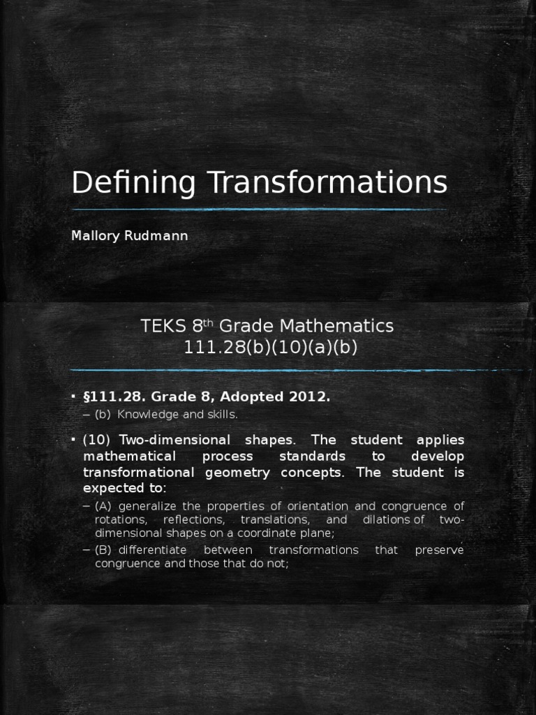 Transformations | PDF | Teaching Methods & Materials | Art