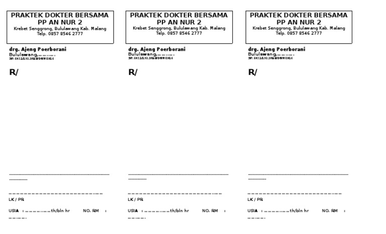 Resep DRG Ajeng | PDF