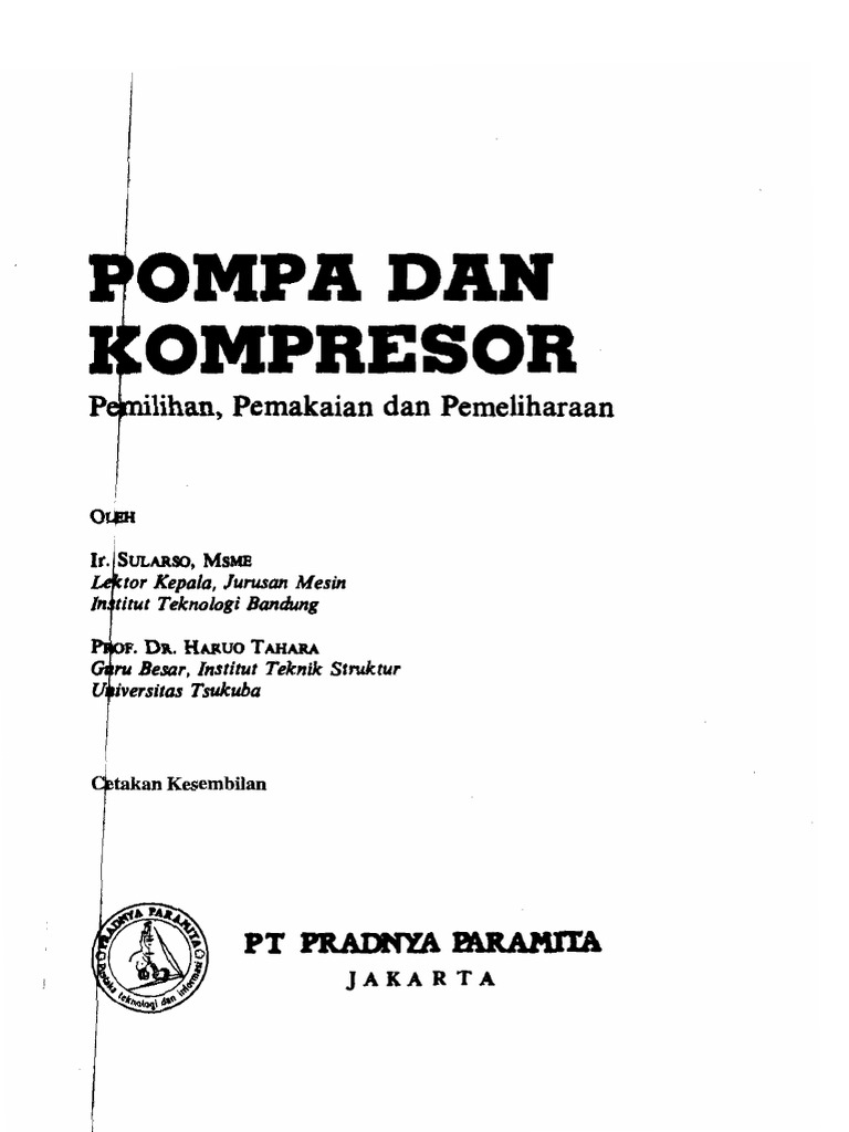 Pompa Dan Kompresor | PDF