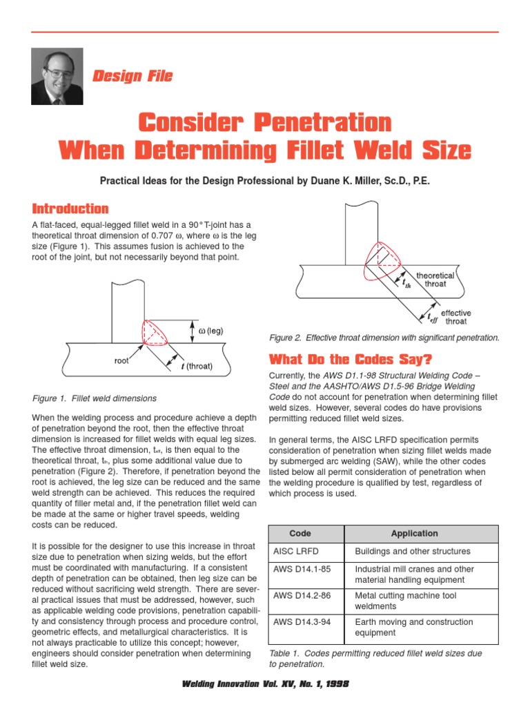 Effective Throat in Fillet Weld Design | PDF | Welding | Construction