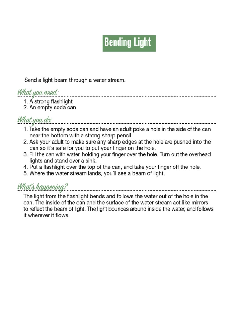 Bending of Light | PDF | Light | Radiation