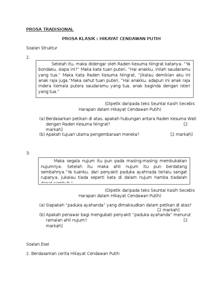 Kumpulan 6 - Prosa Tradisional | PDF