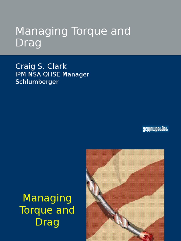 Managing Torque and Drag | PDF | Drag (Physics) | Friction