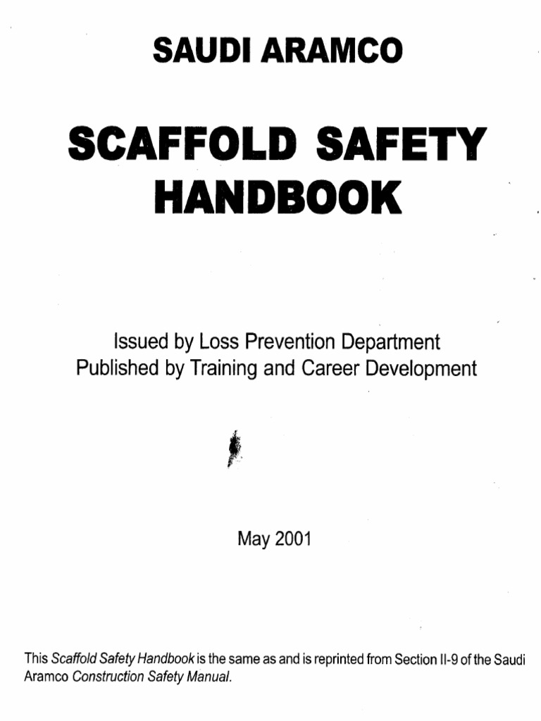 ARAMCO Standard Scaffolds | PDF