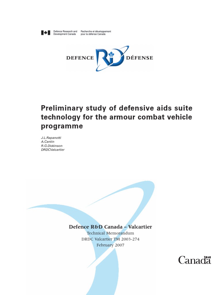DRDC - Defensive Aids Suite Technology | PDF | Missile | Tanks