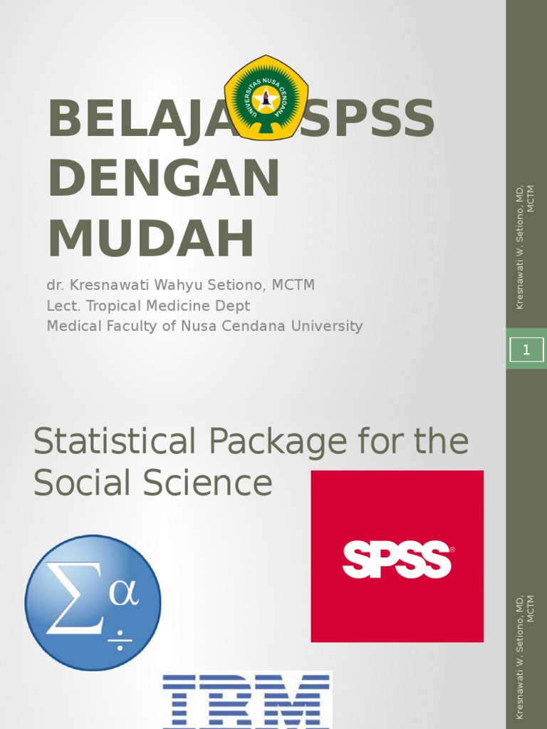 Panduan Lengkap SPSS untuk Pemula | PDF