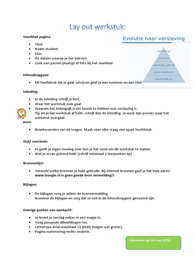 Lay Out Werkstuk | PDF