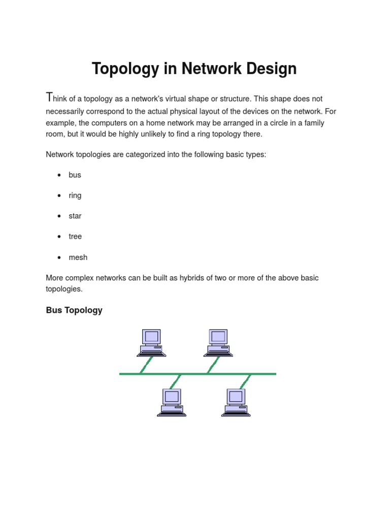Network Topologies Explained | PDF | Network Topology | Ethernet