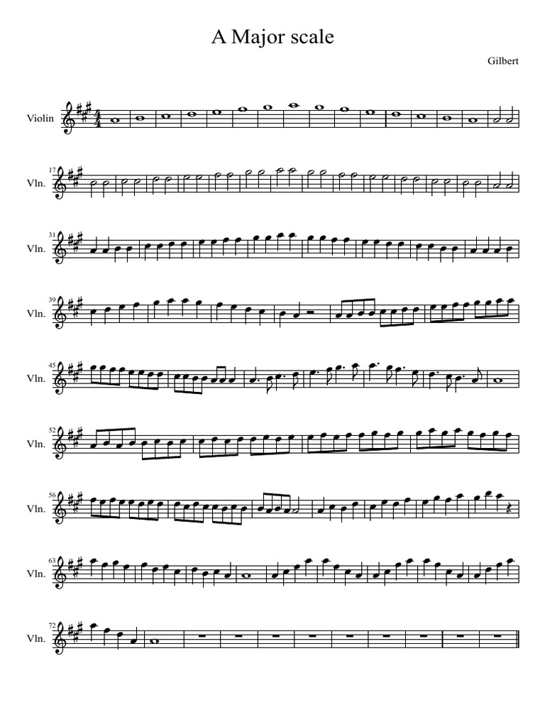 A Major Scale | PDF