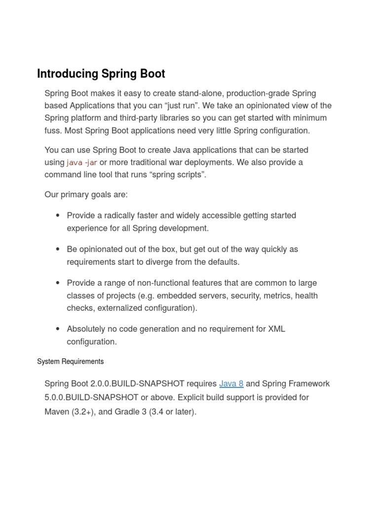 Spring Boot Notes | PDF