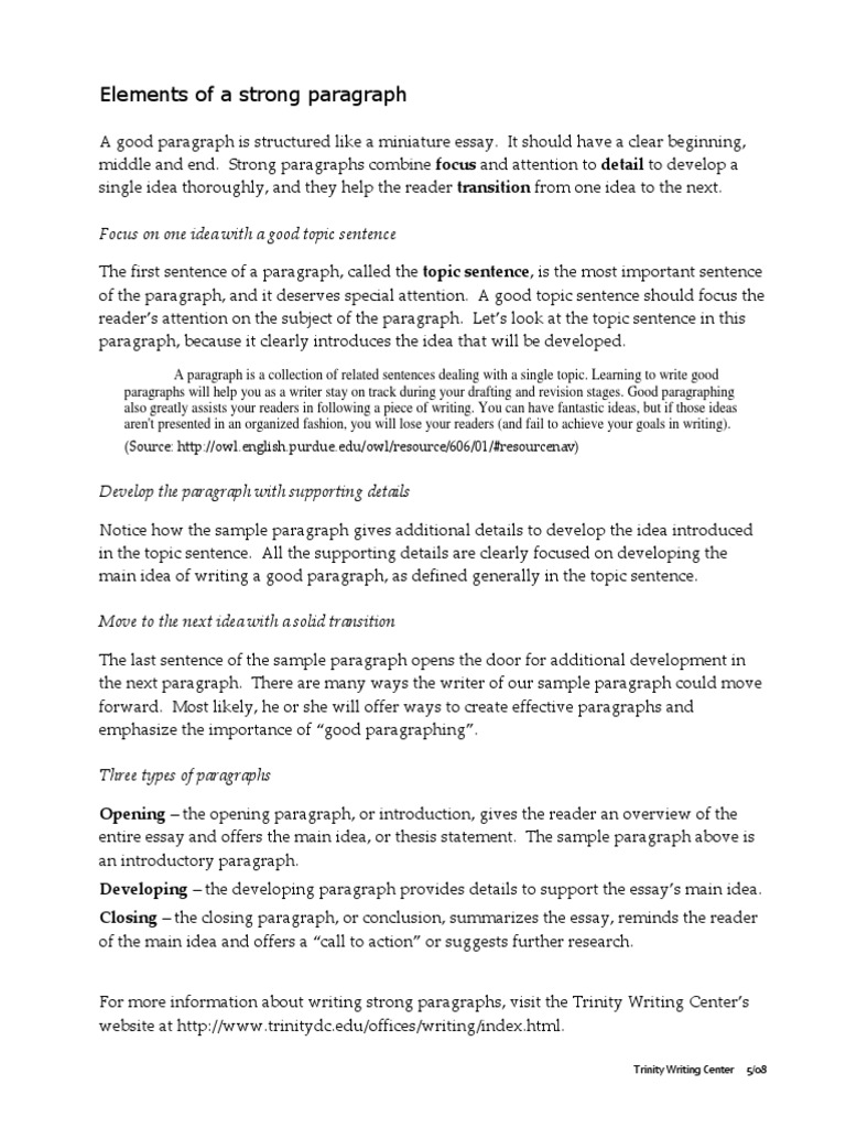 How to Write Strong Paragraphs | PDF | Paragraph | Essays