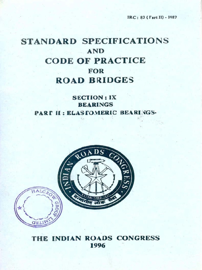 IRC-83-1987 (Part II) | PDF