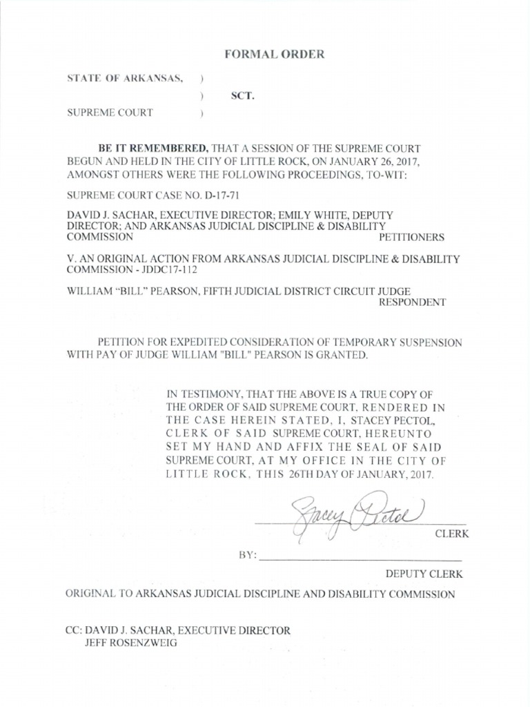 ) Cot'Rt: Formal Stat' Arkansas | PDF