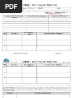 Job Hazard Analysis Form | PDF | Personal Protective Equipment | Health ...