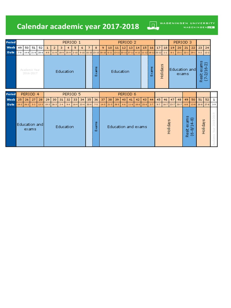 Calendar Academic Year 2017-2018 | PDF | Holidays