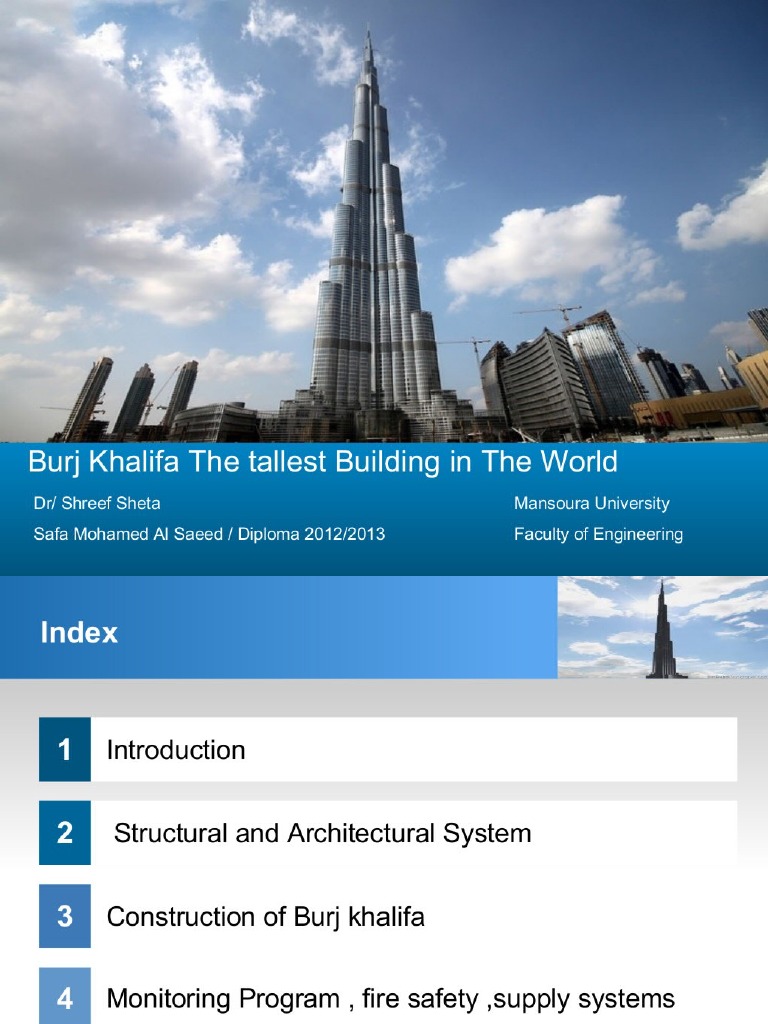Burj Khalifa Presentation | PDF