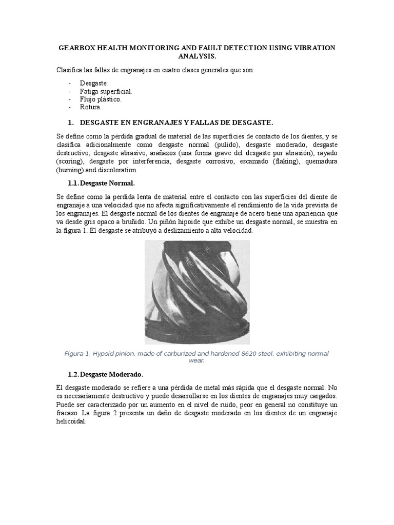 Gearbox Health Monitoring And Fault Detection Using Vibration Analysis